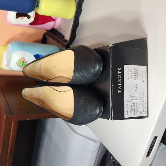 Talbots | Shoes | Talbots Edison Black 9n Leather Basic Business Casual ...